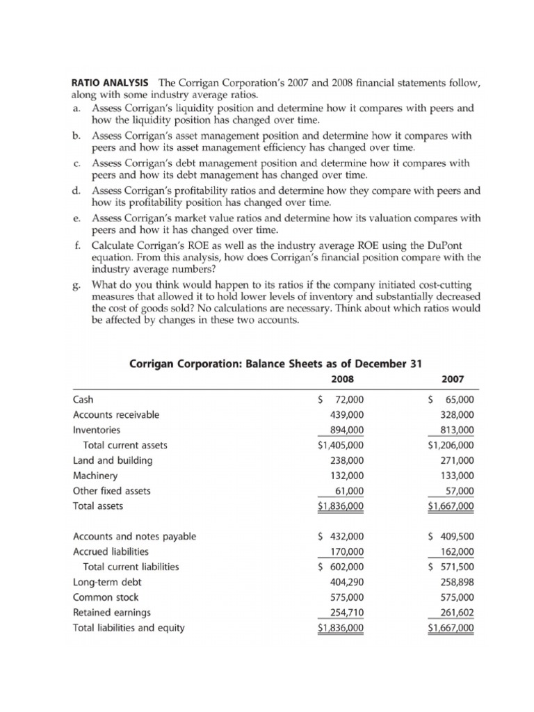 Comprehensive Problem | PDF