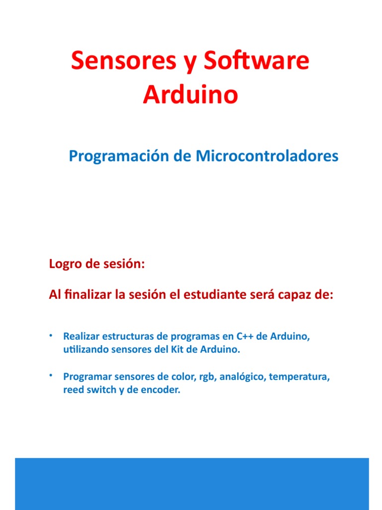 Sesion 12 Arduino 1 Pdf Sensor Arduino