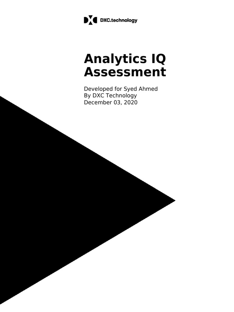 Analytics IQ Assessment | Download Free PDF | Analytics | Information ...