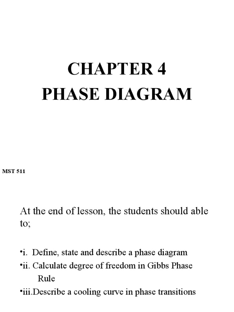Gibbs Phase Rule Explained | PDF | Phase (Matter) | Phase Diagram