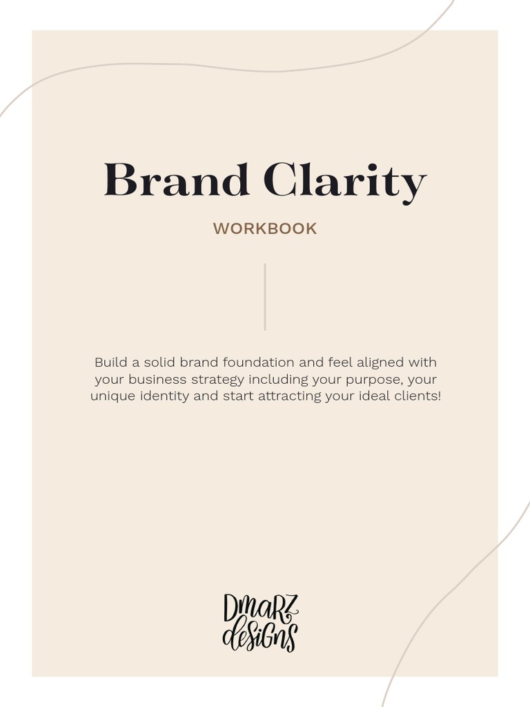 Brand Clarity Workbook by Dmarzdesigns PDF | Download Free PDF | Brand ...