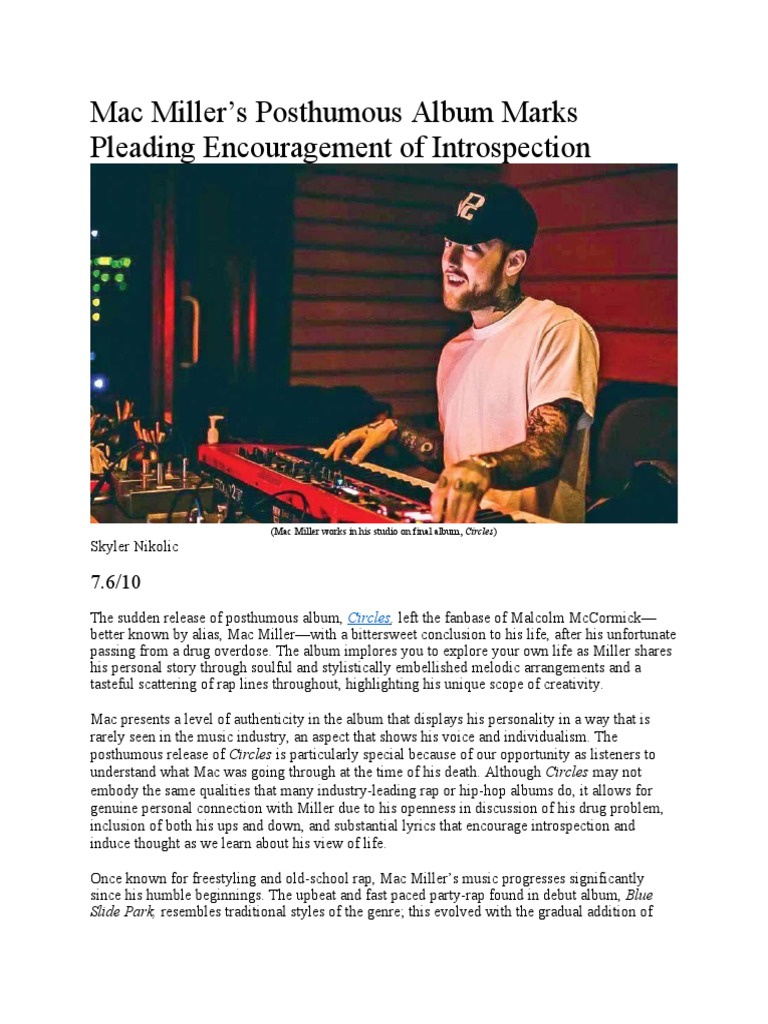Mac Miller's Posthumous Album Marks Pleading Encouragement of ...