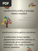 Nosiniu Raidziu Rasymas Zodziu Saknyje - Taisykles - Pask. | PDF