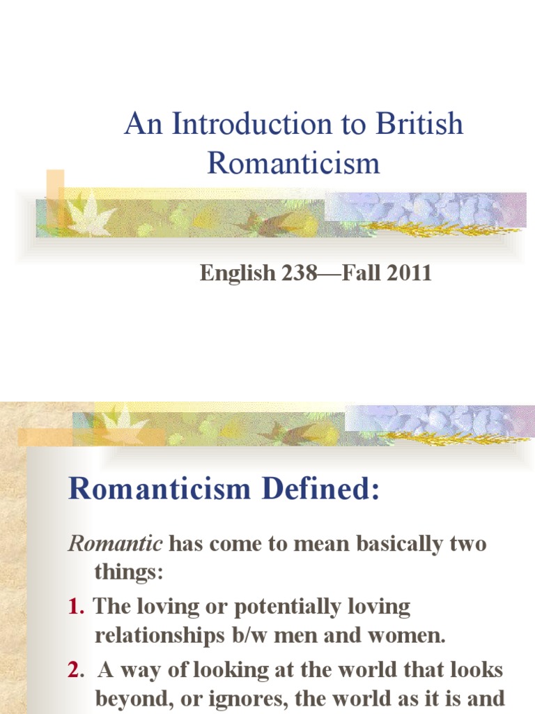 An Introduction To British Romanticism | PDF | William Blake | Romanticism