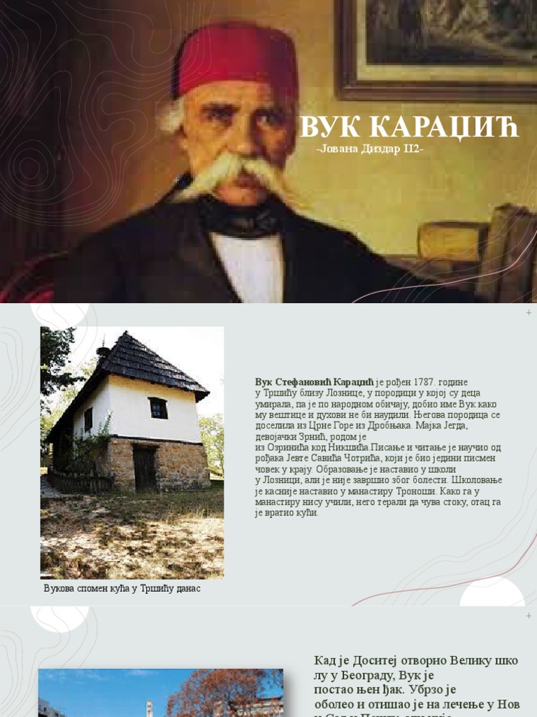 Presentation Vuk Karadzic | PDF