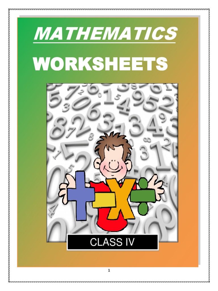 Ws Class 4 PDF | PDF | Circle | Fraction (Mathematics)