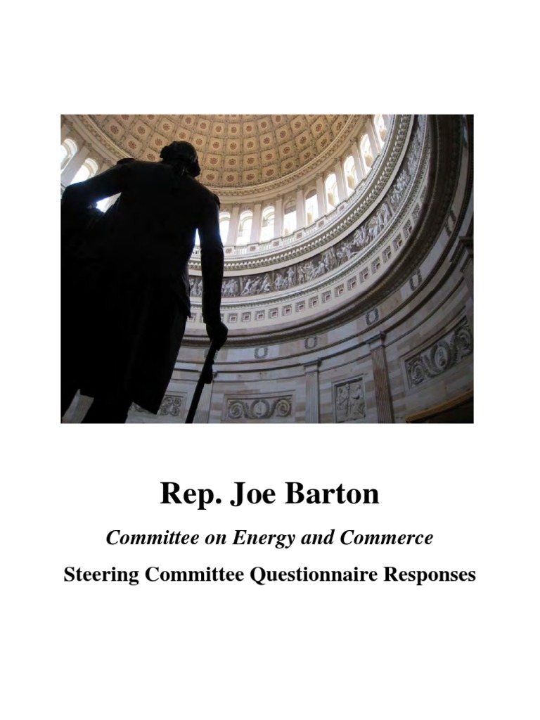 Rep. Joe Barton's Committee On Energy and Commerce | PDF | Patient ...