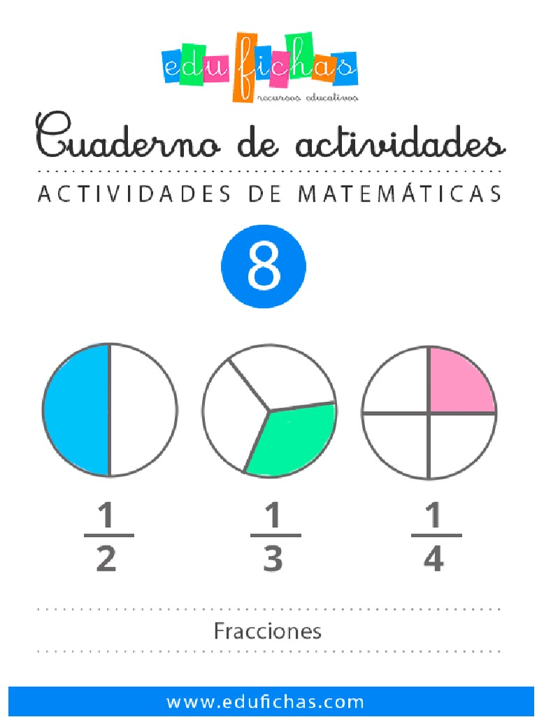 Cuaderno de Actividades (Fracciones) - Edufichas | PDF