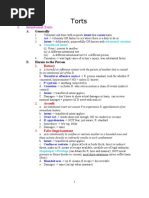 Torts Attack Outline | PDF | Negligence | Causation (Law)