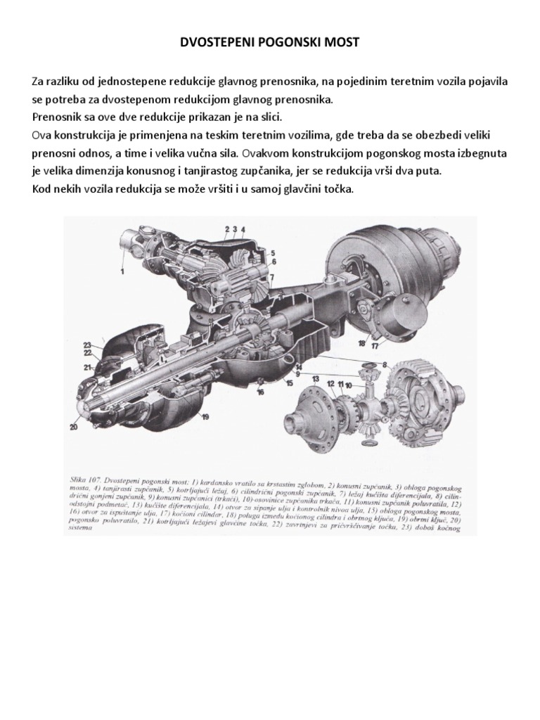Dvostepeni Pogonski Most PDF | PDF