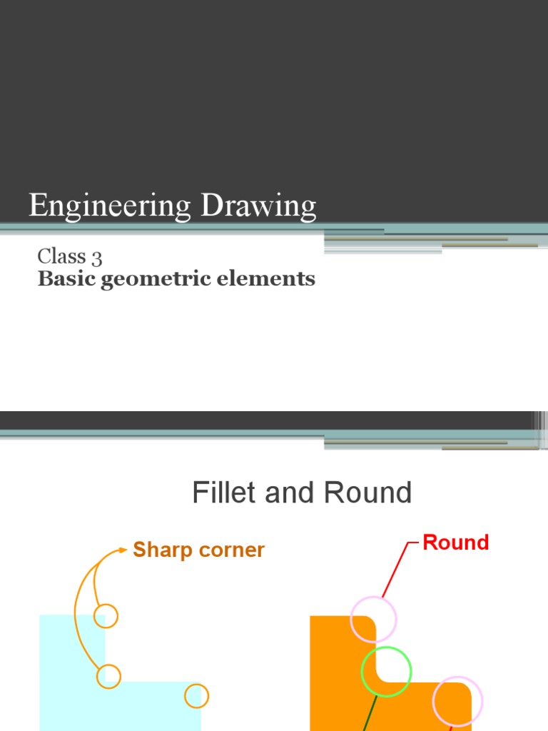 Engineering Drawing: Class 3 | PDF | Circle | Tangent