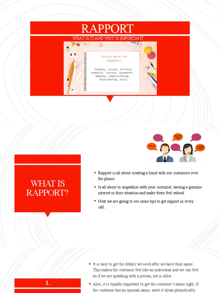 Rapport: What Is It and Why Is Important | PDF | Empathy | Cognition