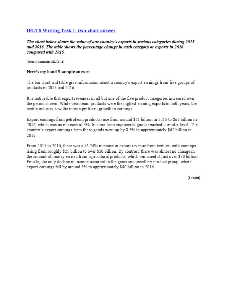 IELTS Writing Task 1 C14 Simon | PDF