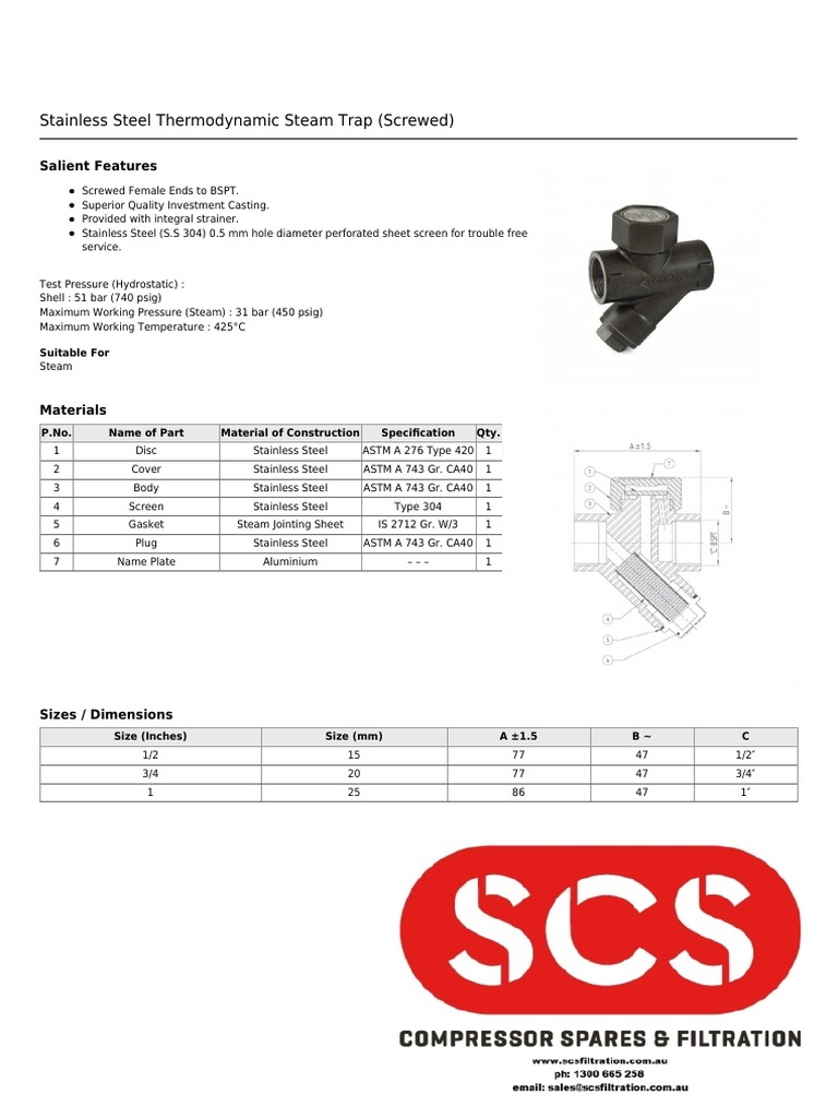 CD3 Steam Trap | PDF