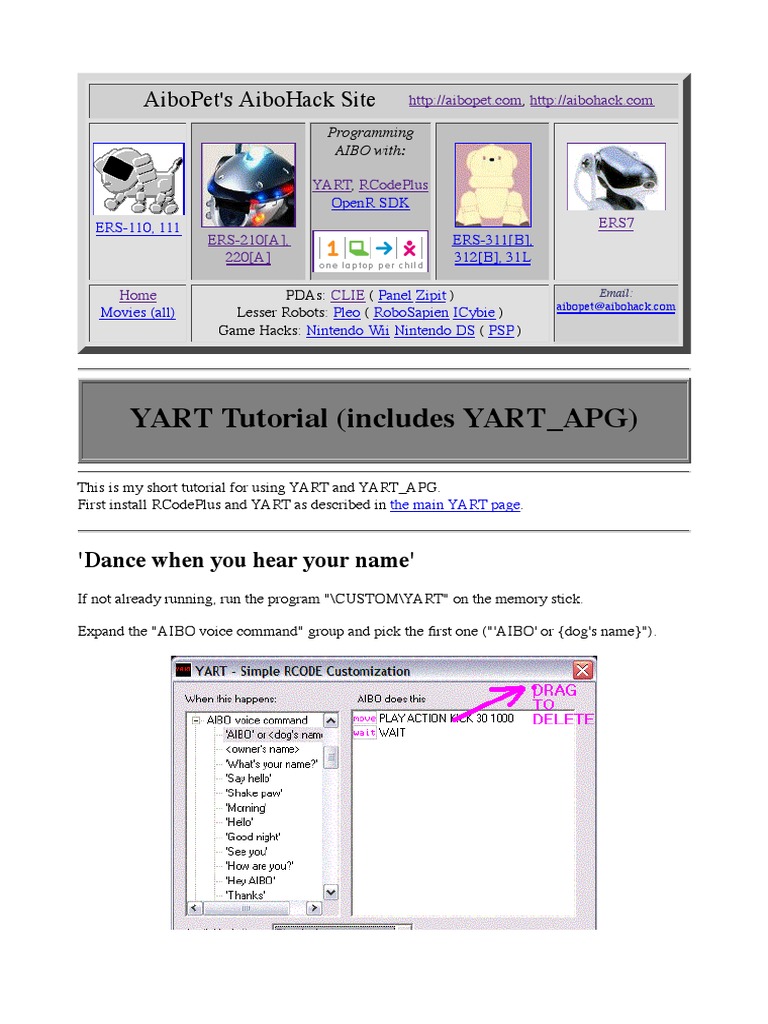 YART Tutorial (Includes YART - APG) | PDF | Computer File | Software