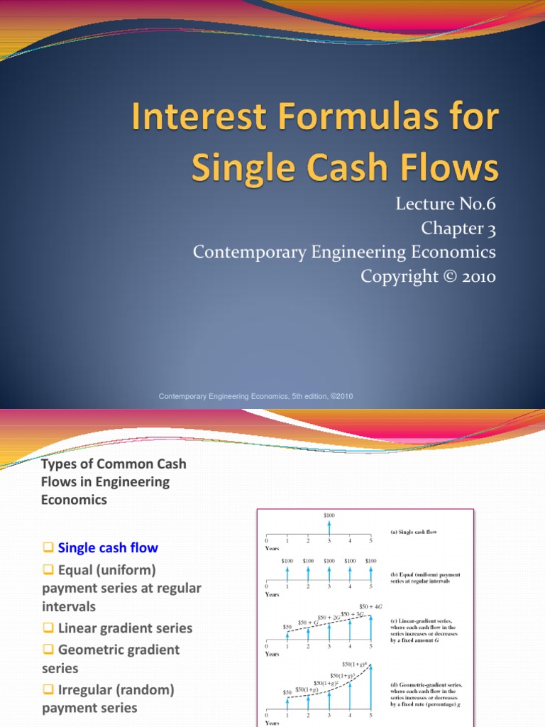 Lecture No4 - Single-Cash-Flow Formulas | PDF | Interest | Applied ...