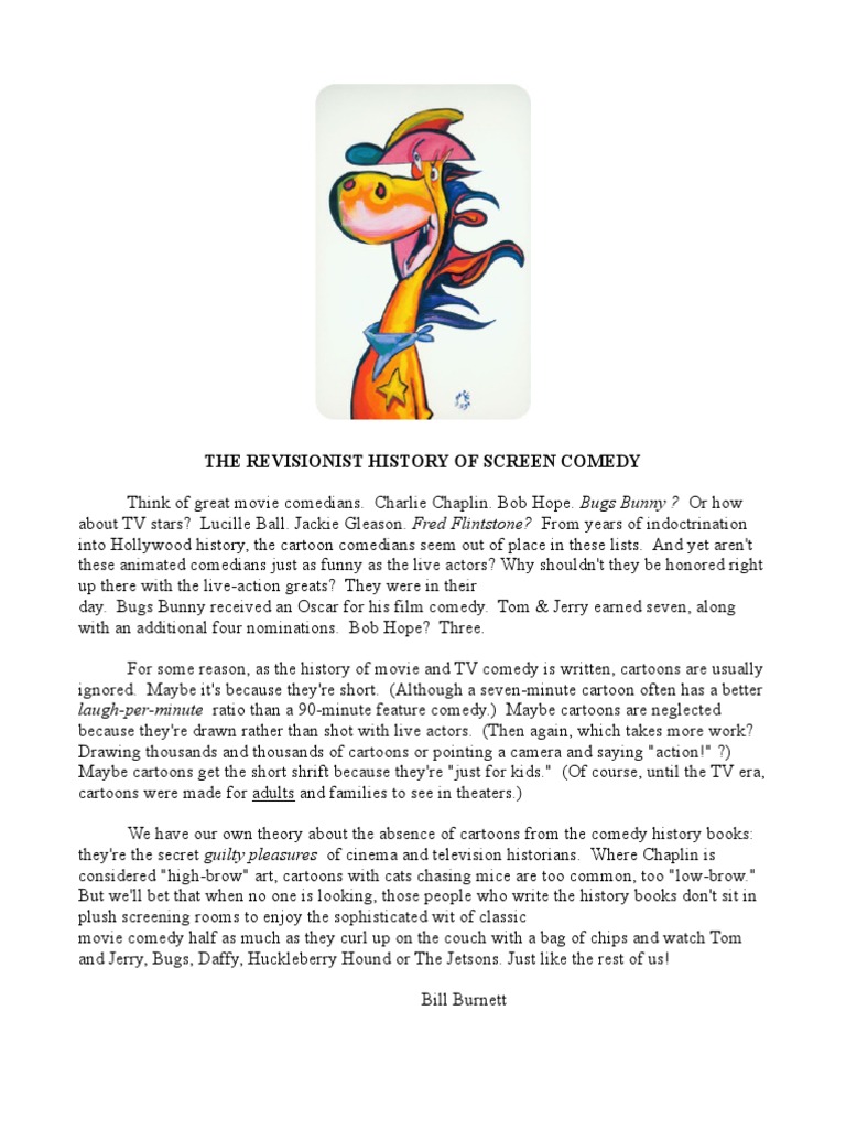 The Revisionist History of Screen Comedy | PDF | Hanna Barbera | Cartoon