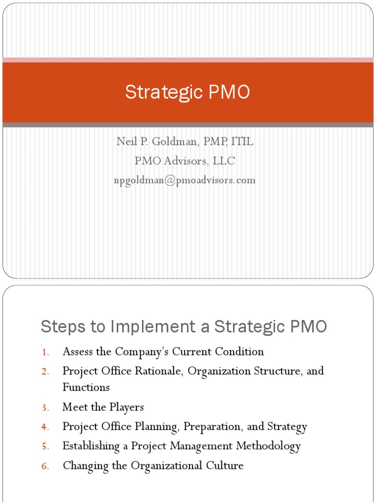 Strategic PMO pdf | Project Management | Mentorship