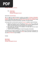 EXAMPLE - 83 (B) Letter To IRS Individual) | PDF | Postal System ...