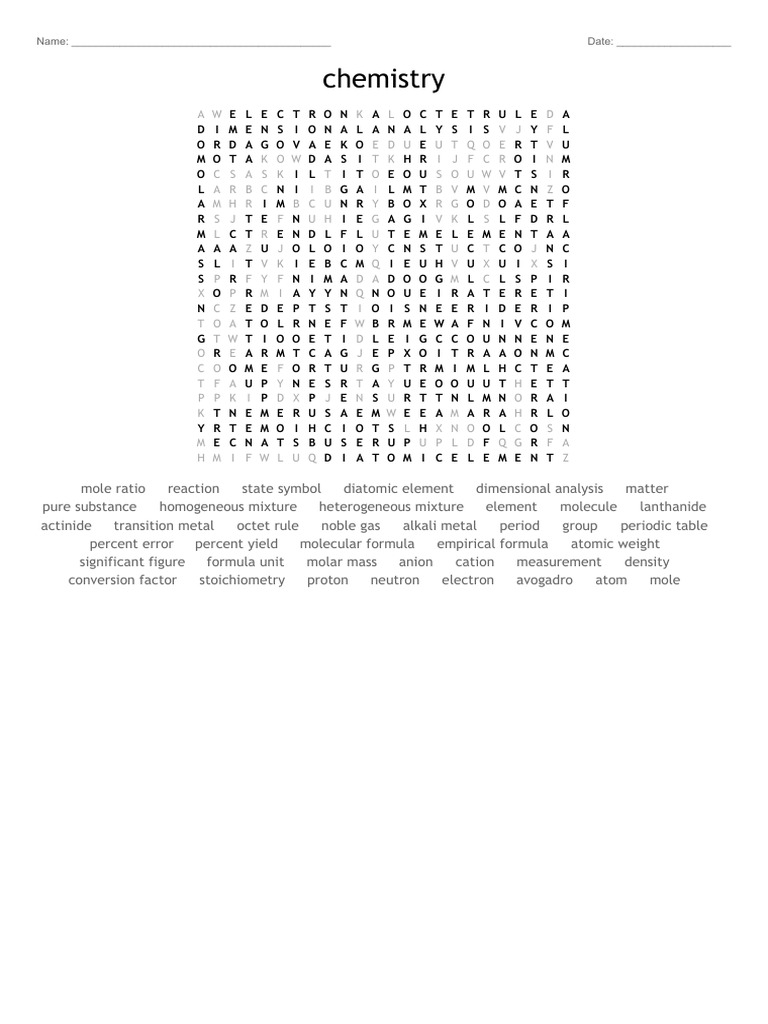 Chemistry Answer Key PDF | PDF | Mole (Unit) | Molecules