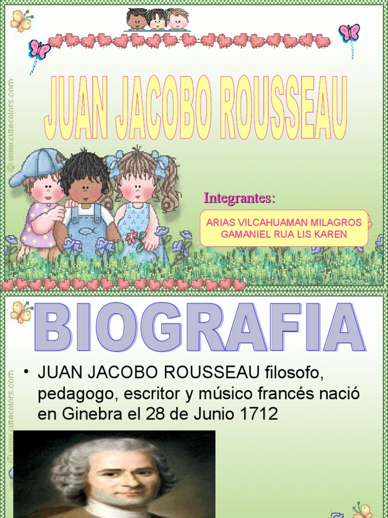Juan Jacobo Rousseau | PDF | Constructivismo (filosofía de la educación ...