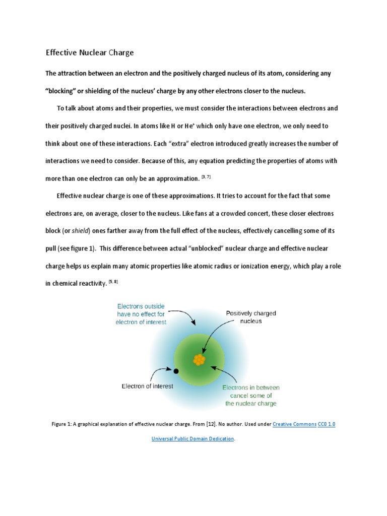 Effective Nuclear Charge Final | PDF