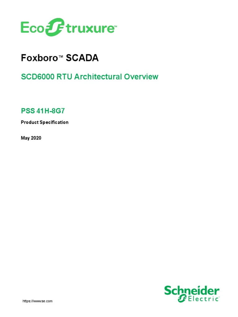 Foxboro™ SCADA SCD6000 RTU Architectural Overview - 41h8g7 | PDF ...