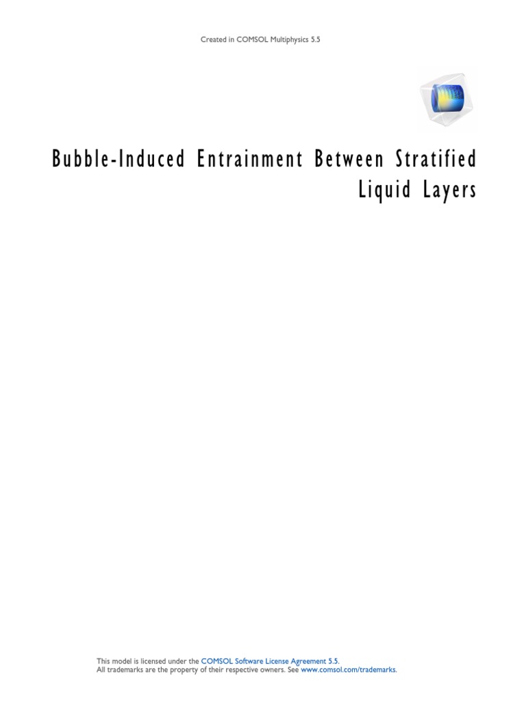 Bubble-Induced Entrainment Between Stratified Liquid Layers | PDF | Fluid Dynamics | Surface Tension