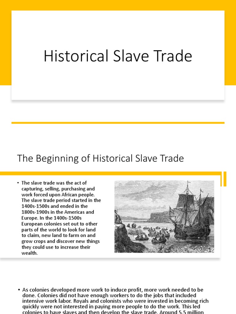 Slavetradepowerpoint 7132340 | PDF | Slavery | Atlantic Slave Trade
