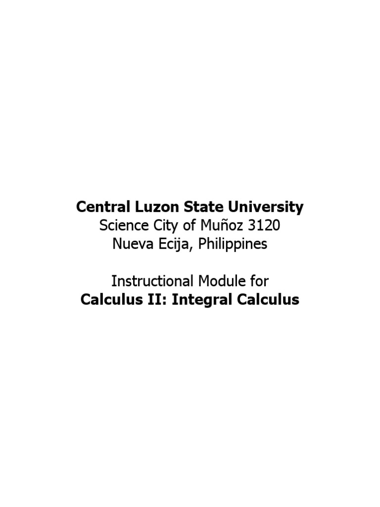 Central Luzon State University: Science City of Muñoz 3120 Nueva Ecija ...