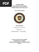 Laporan Praktikum Kromatografi Lapis Tipis (KLT) | PDF