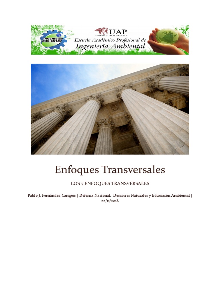 Enfoques Transversales En Educación Pdf Interculturalidad
