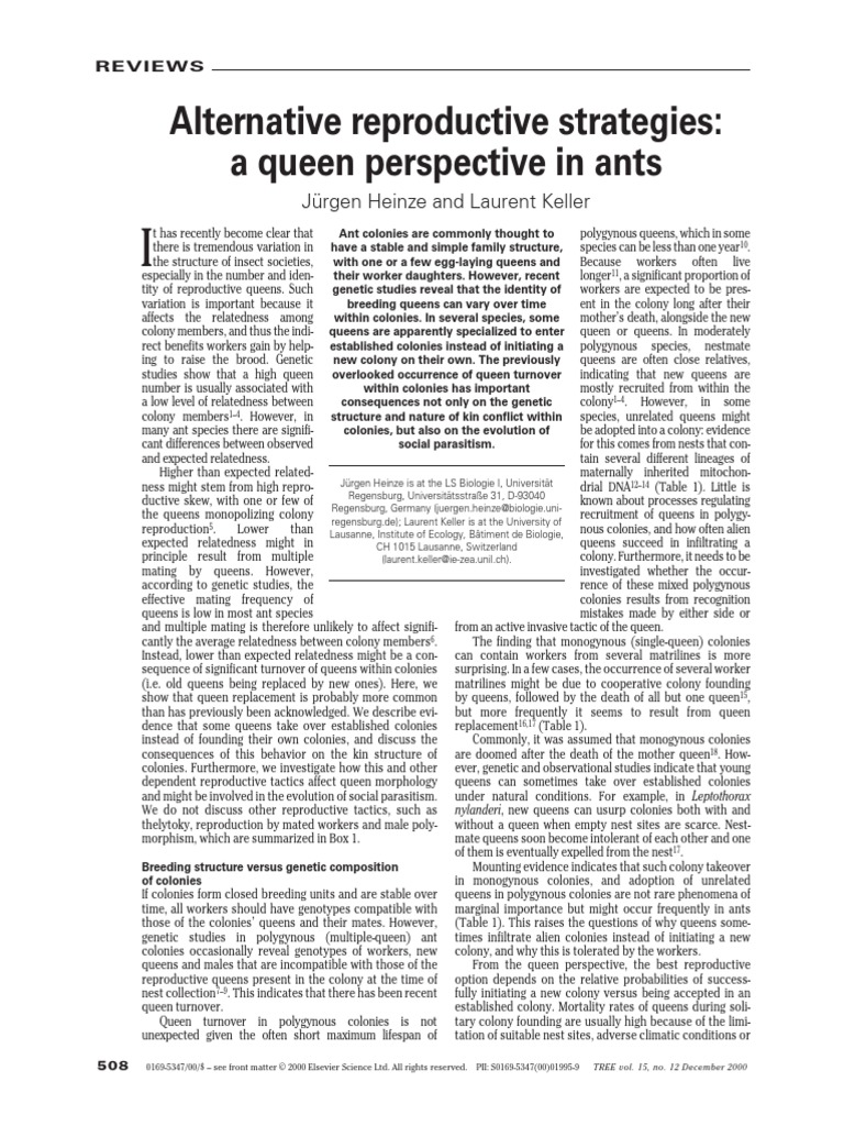 Ant Reproduction | PDF | Eusociality | Ant