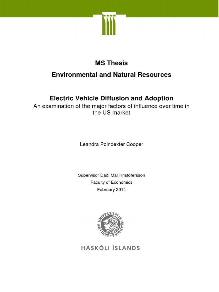 EV Diffusion Model | Download Free PDF | Electric Vehicle | Plug In Hybrid