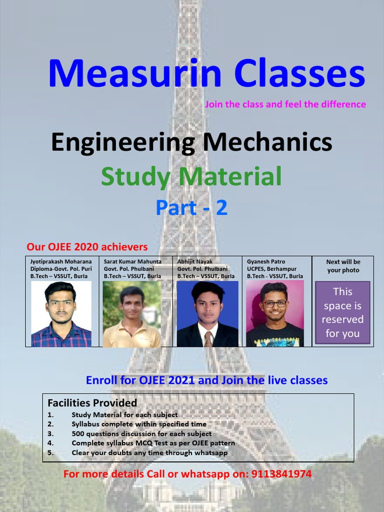 Engineering Mechanics-2 | PDF | Tension (Physics) | Torque