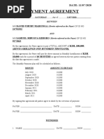 Motorcycle Payment Agreement Sample | PDF | Loans | Payments