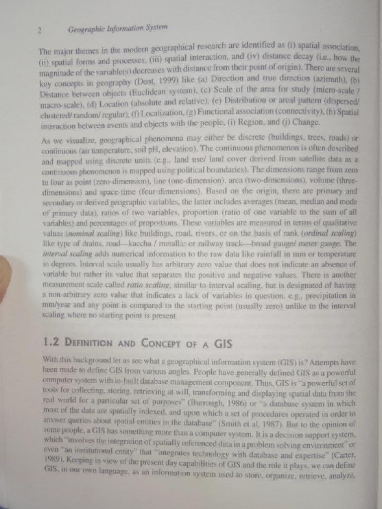 Gis Notes | PDF | Geographic Information System | Relational Database