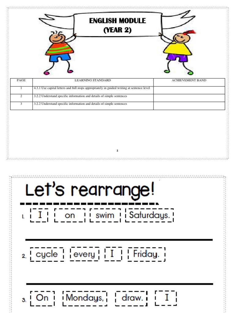 English - Year 2 | PDF