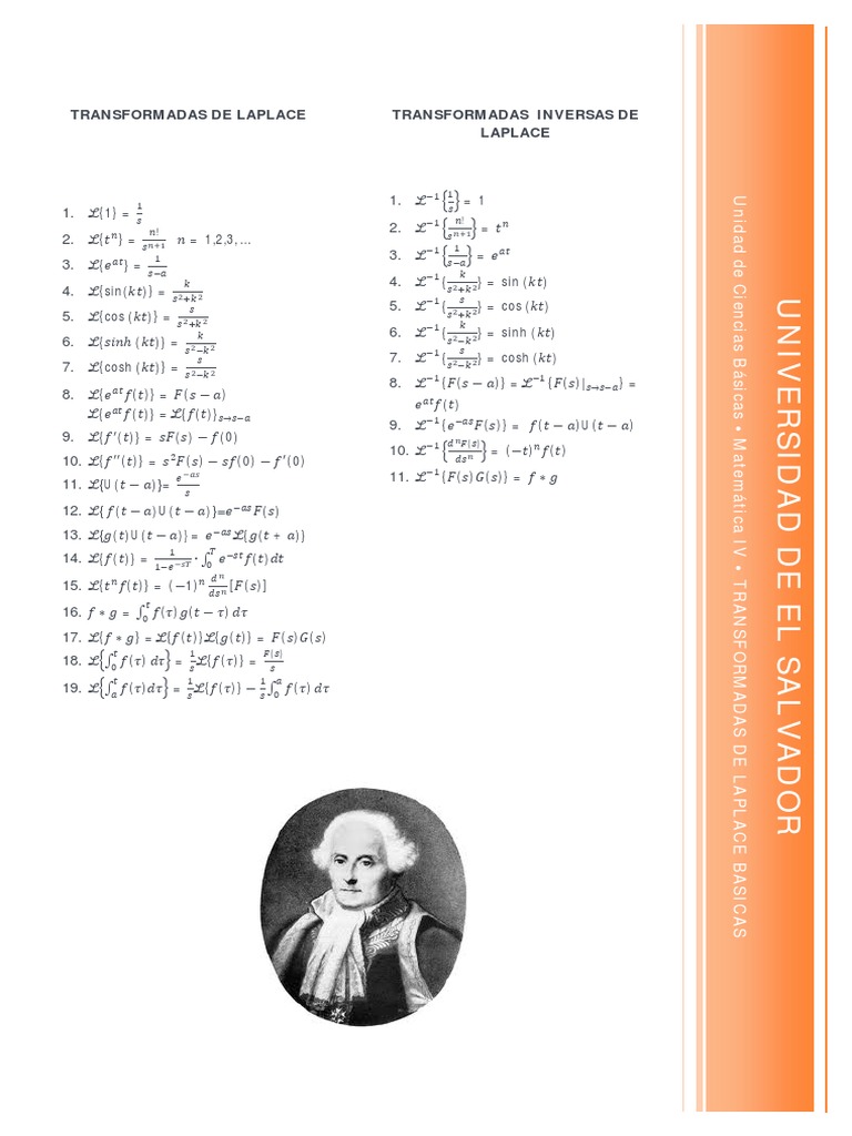 Transformadas de Laplace Transformadas Inversas de Laplace | PDF | Laplace Transform ...