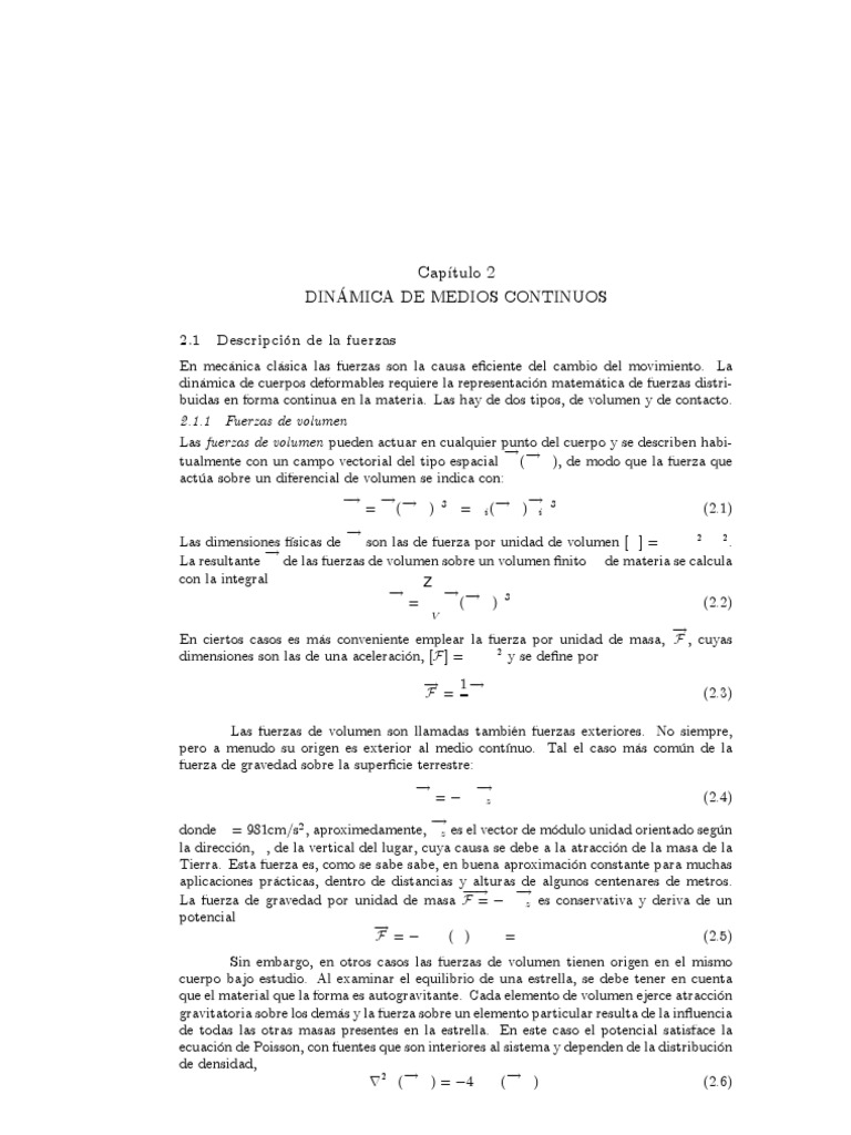 Mecanica de Los Medios Continuos | PDF | Fuerza | Las leyes del ...