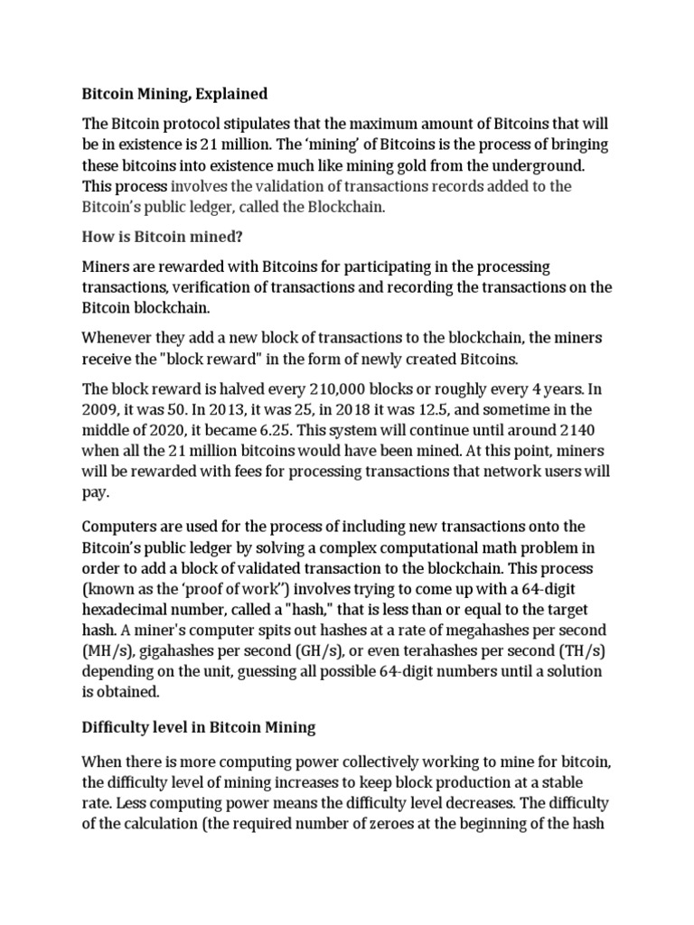 Bitcoin Mining, Explained | PDF | Bitcoin | Field Programmable Gate Array
