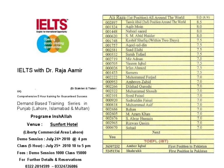 IELTS Training E-Brochure | PDF