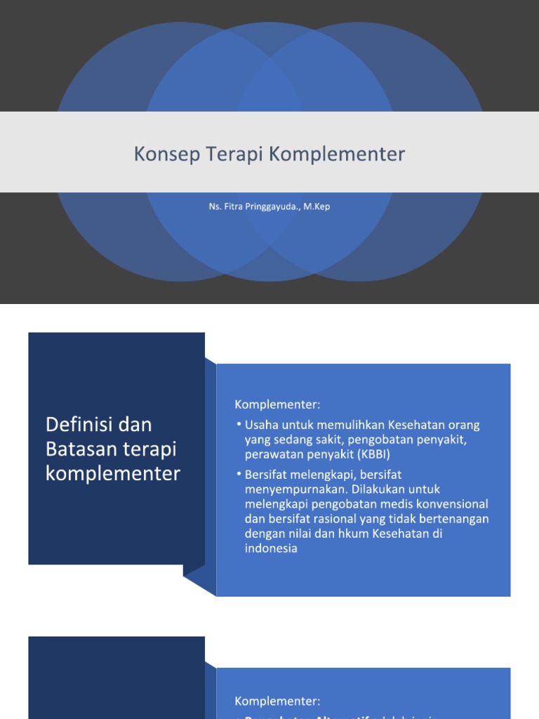 Konsep Terapi Komplementer PDF | PDF