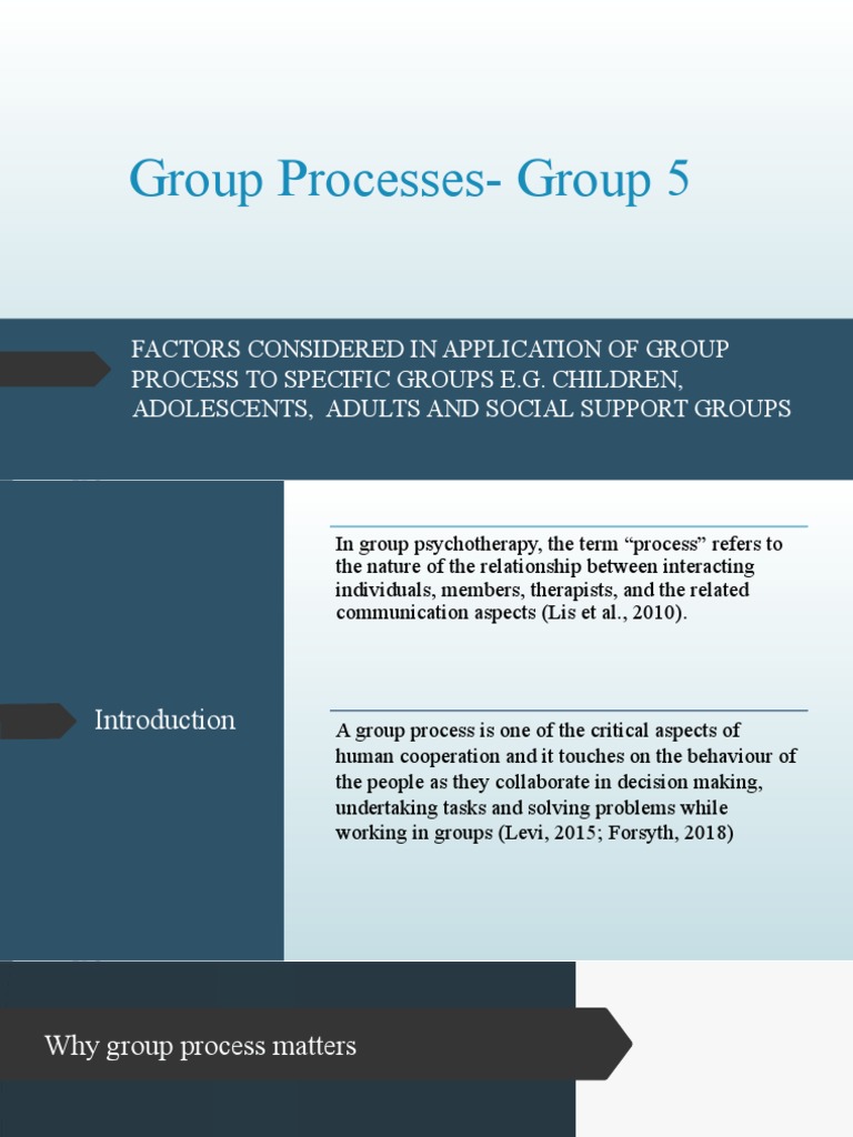 Group Processes | PDF | Psychotherapy | Group Psychotherapy