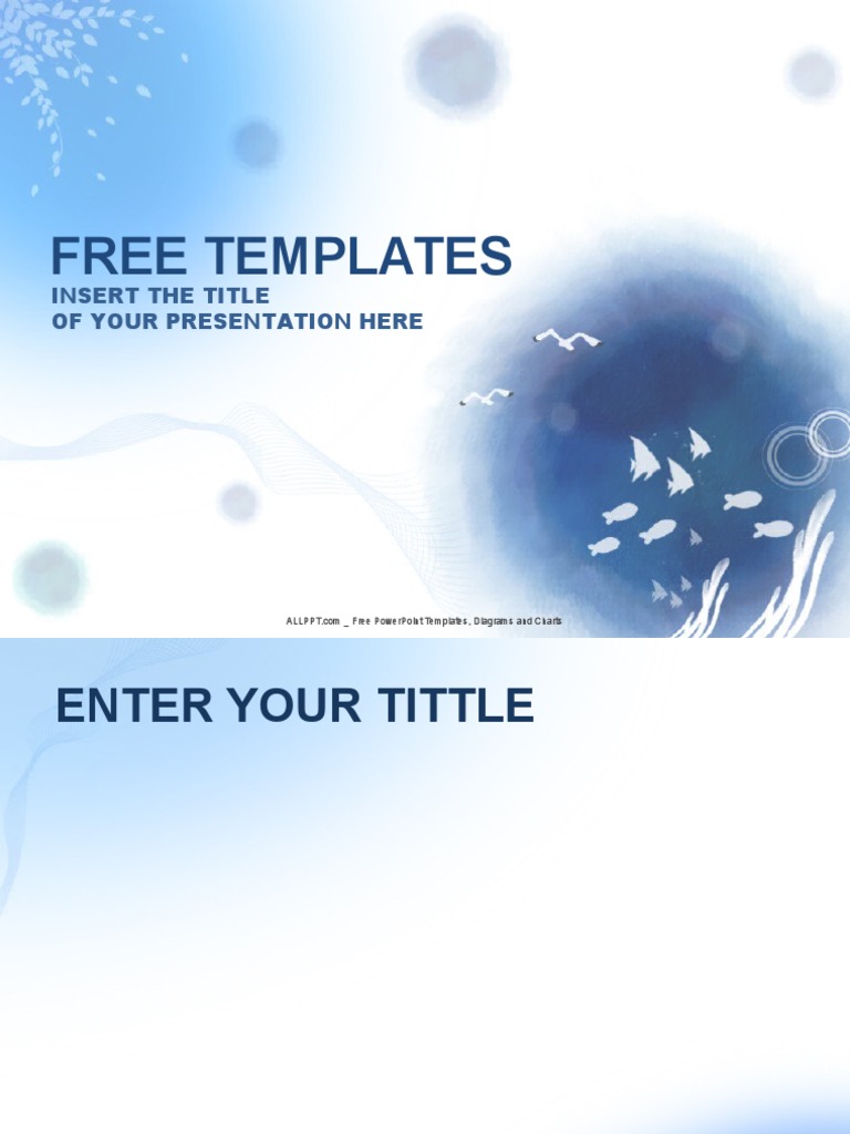 Ocean Water PowerPoint Templates Design | PDF