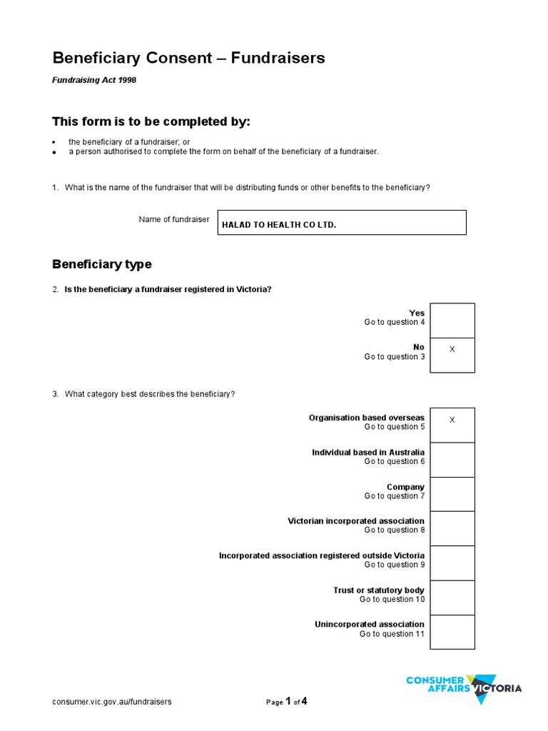 Beneficiary Consent - MF | PDF | Medicine | Health Care
