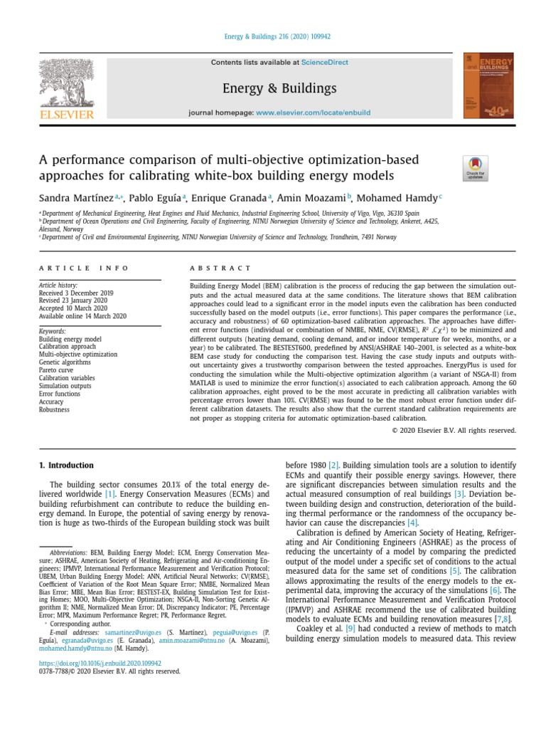 A Performance Comparison Of Multi Objective Optimization Based Pdf Genetic Algorithm