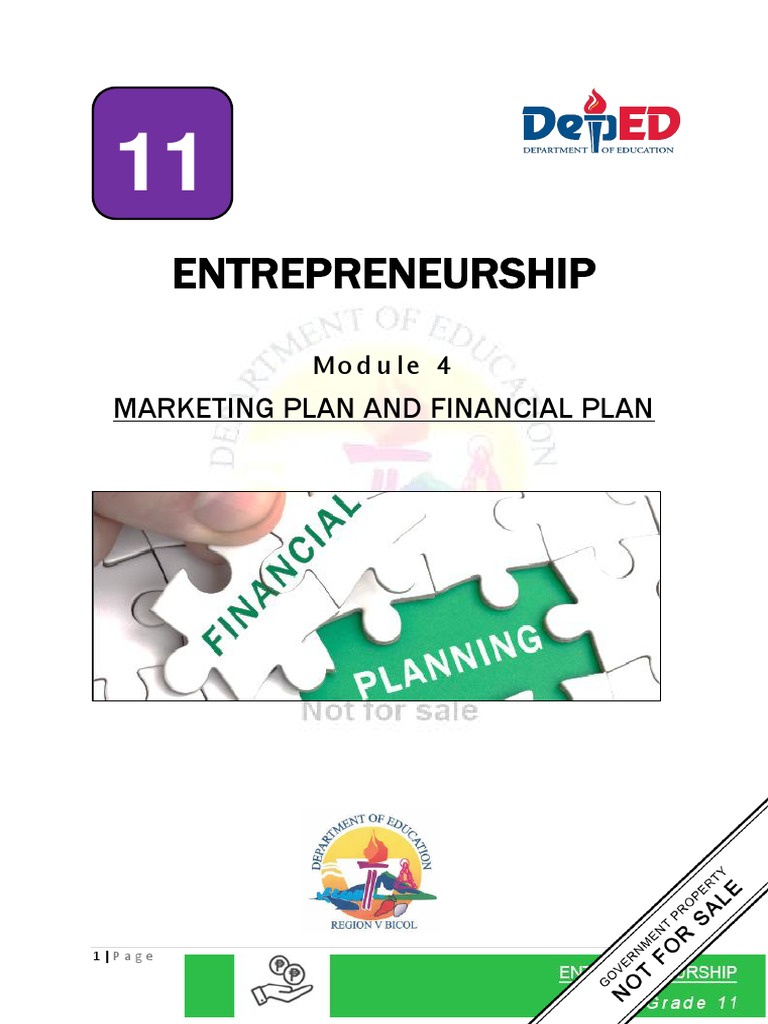 Grade 11 Entrep M4 | PDF | Financial Statement | Marketing