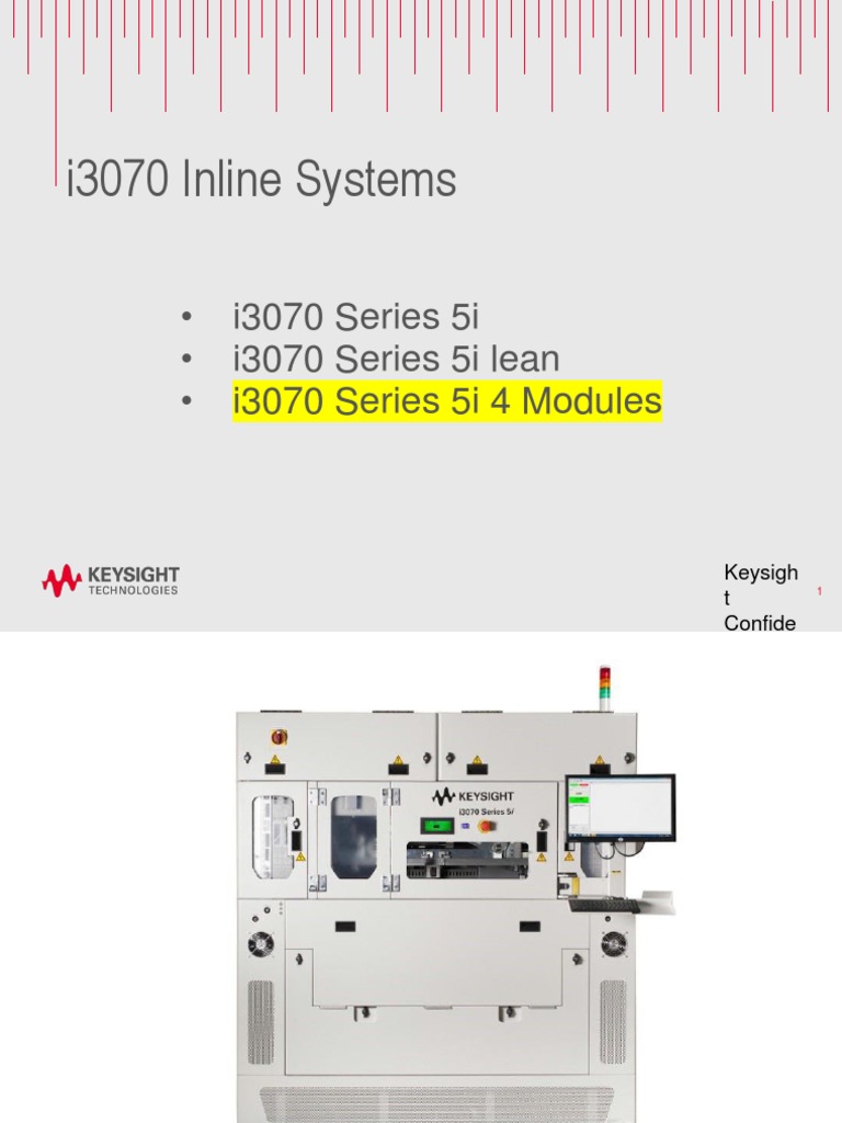 Keysight i3070 Inline 4 Module In-Circuit Test System | PDF | Computing ...