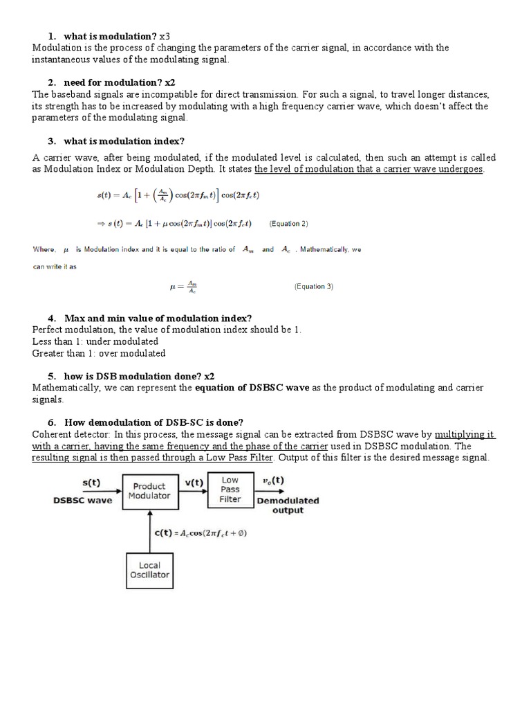 DC Lab Viva | PDF | Modulation | Information And Communications Technology